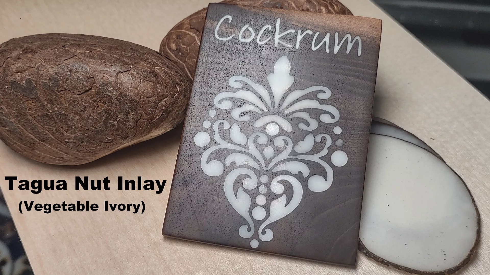 Tagua Nut Inlay Process - Cockrum Studios
