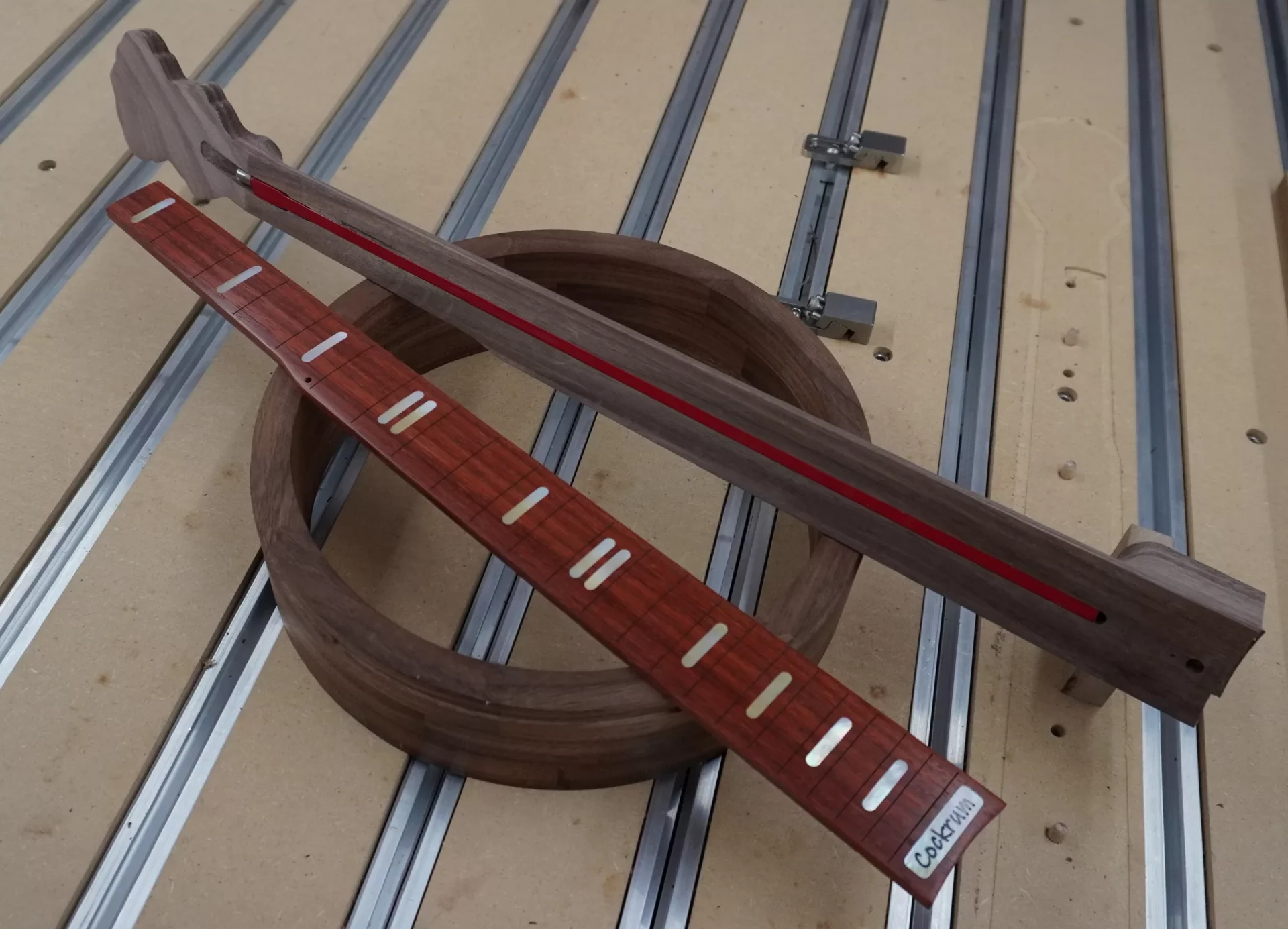 CNC'd Banjo Neck - Cockrum Studios