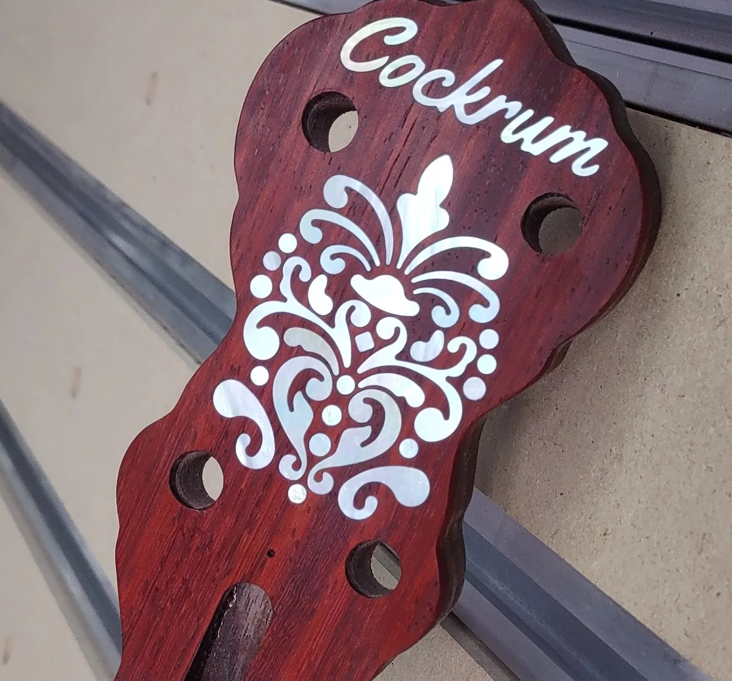 CNC and Laser Cut Mother of Pearl Inlay - Cockrum Studios