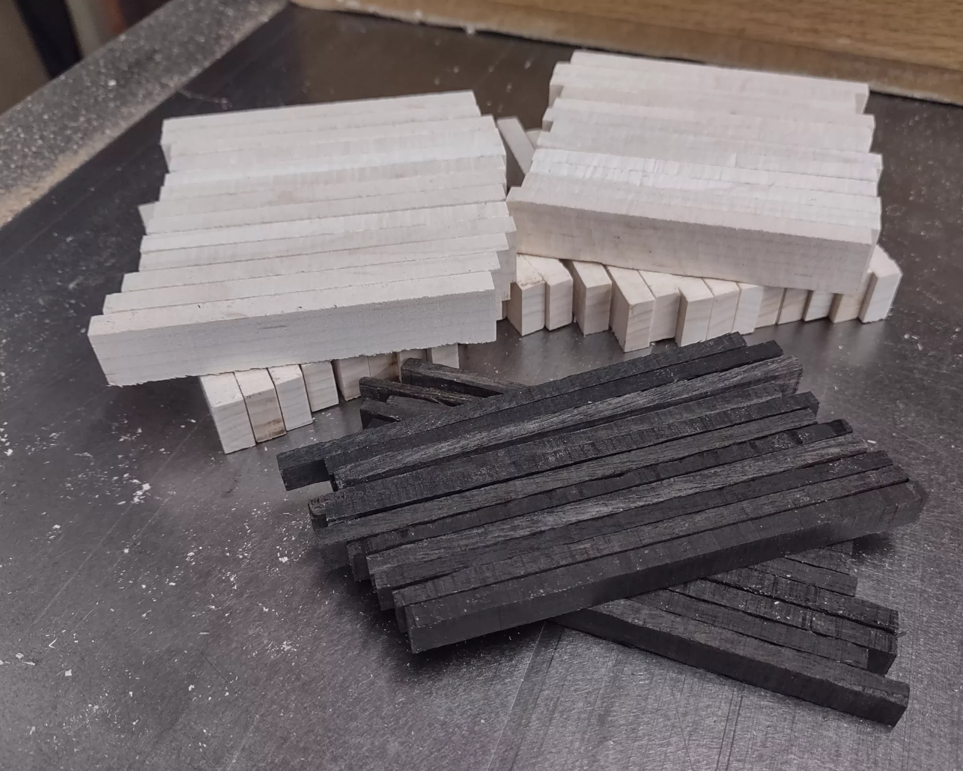 Maple and Ebony Banjo Bridge Blanks - Cockrum Studios